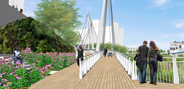 Riverwalk Boardwalk Upper Wacker Drive Bridge - Chicago Agent Magazine