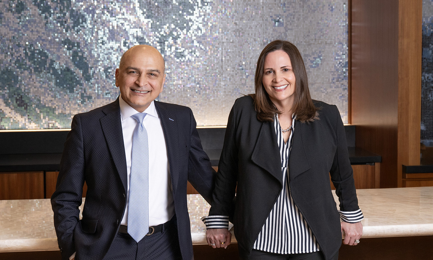 Gina Braza and Ali Alavi - Boston Agent Magazine